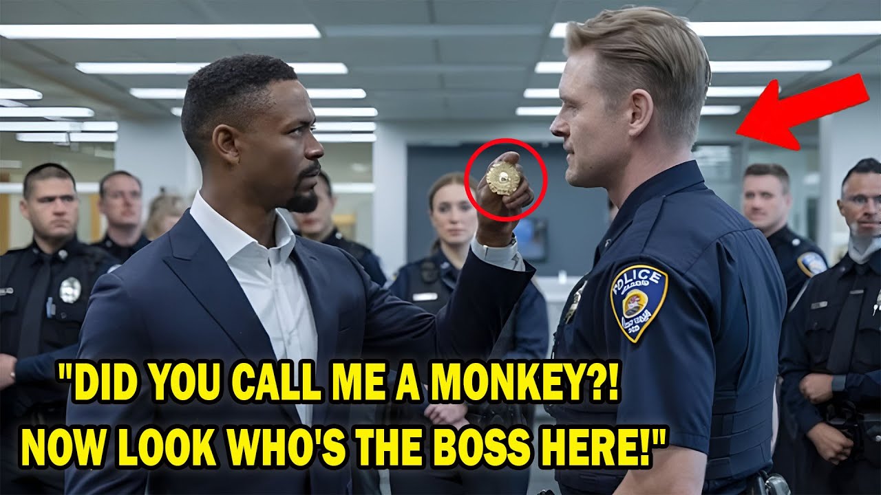 White Cop Calls Black Man a Monkey and Discovers He's the New Police Chie - YouTube