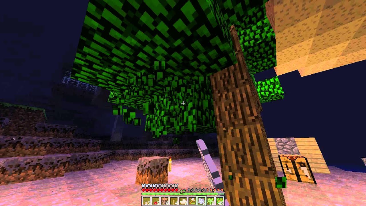 Minecraft Tutorial: How to Get Trees to Grow Branches!!! - YouTube