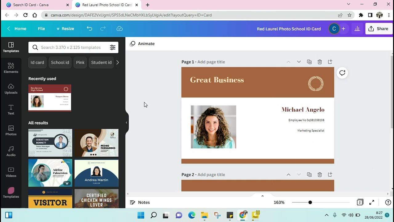 How to Create ID Card in Canva - YouTube