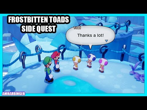 Mario and Luigi Brothership Frostbitten Toads Side Quest Walkthrough - YouTube