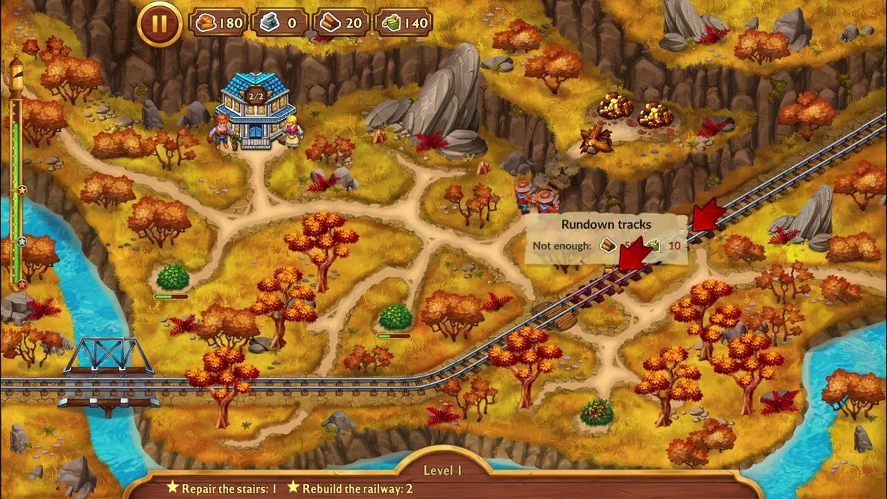 Golden Rails: Small Town Story - Level 1 Walkthrough Guide - YouTube