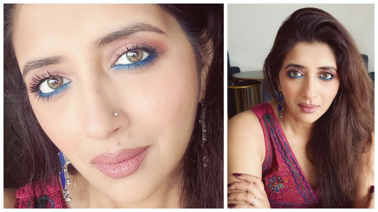 Elegant Blue Kohl Eye Makeup: Classy & Easy: Relatable Blue Eye Makeup ...