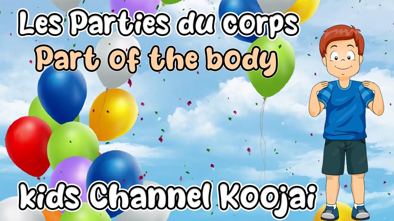 Learn French - Les Parties du Corps | Parts of The Body - KIDS CHANNEL ...