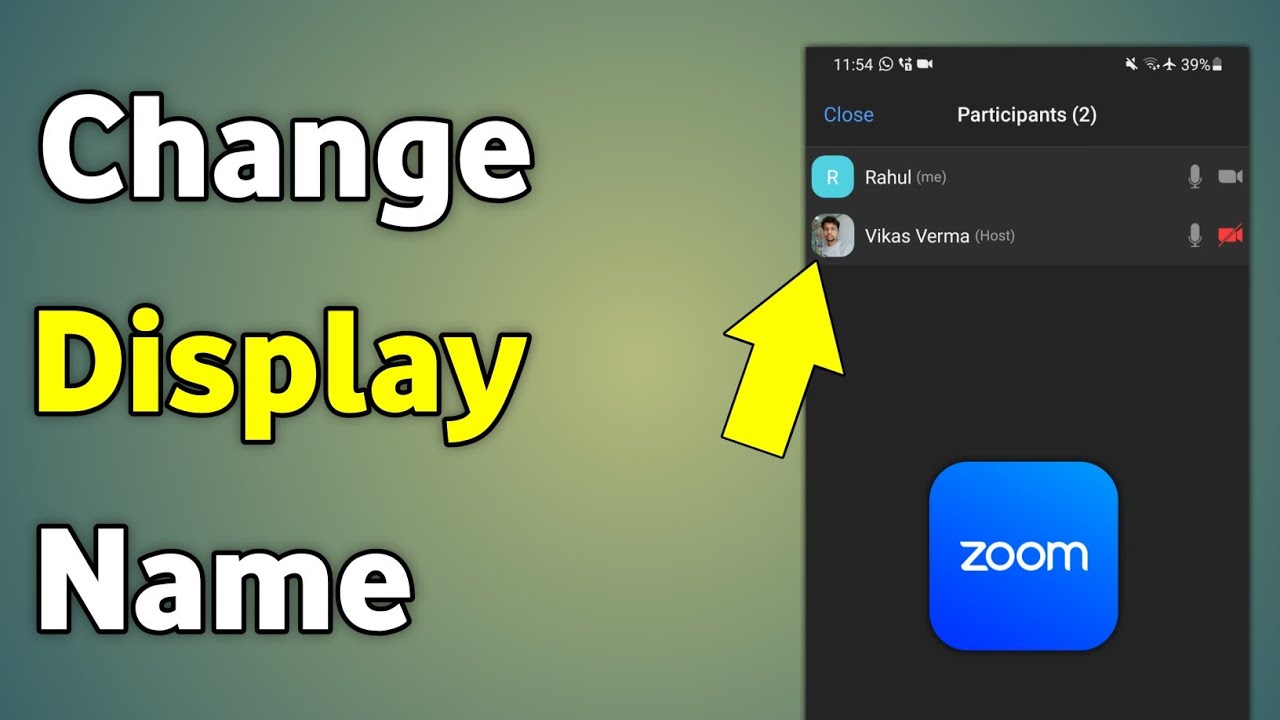 Zoom Display Name Change | Change Name In Zoom App | Zoom Name Change ...