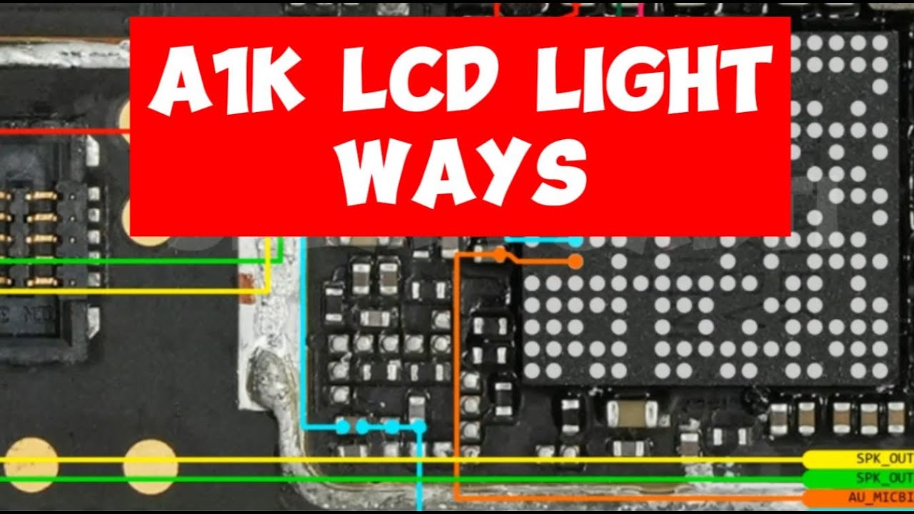 OPPO A1K Lcd Light ways 💥jalur lampu lcd oppo a1k |skema oppo a1k ...