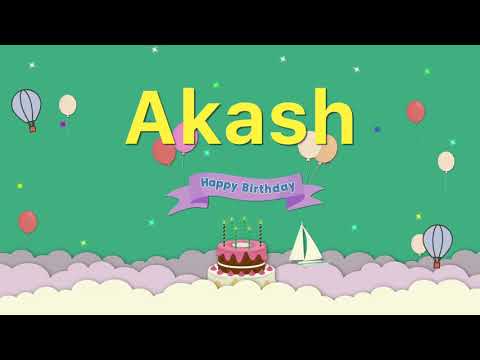 Happy Birthday Akash Party Banner Background - 10 hours - YouTube