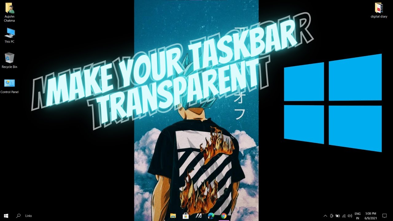 How to make your Taskbar Invisible!! #windows10 - YouTube