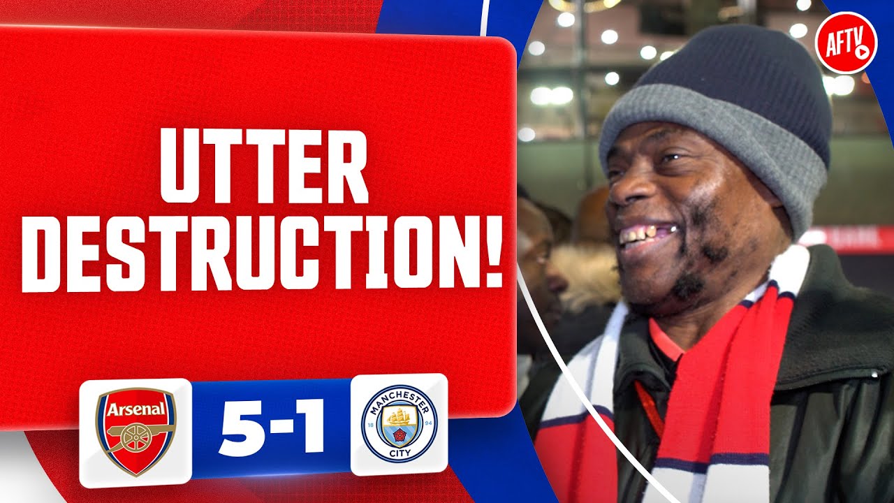Utter Destruction! (Chinedu) | Arsenal 5-1 Manchester City - YouTube