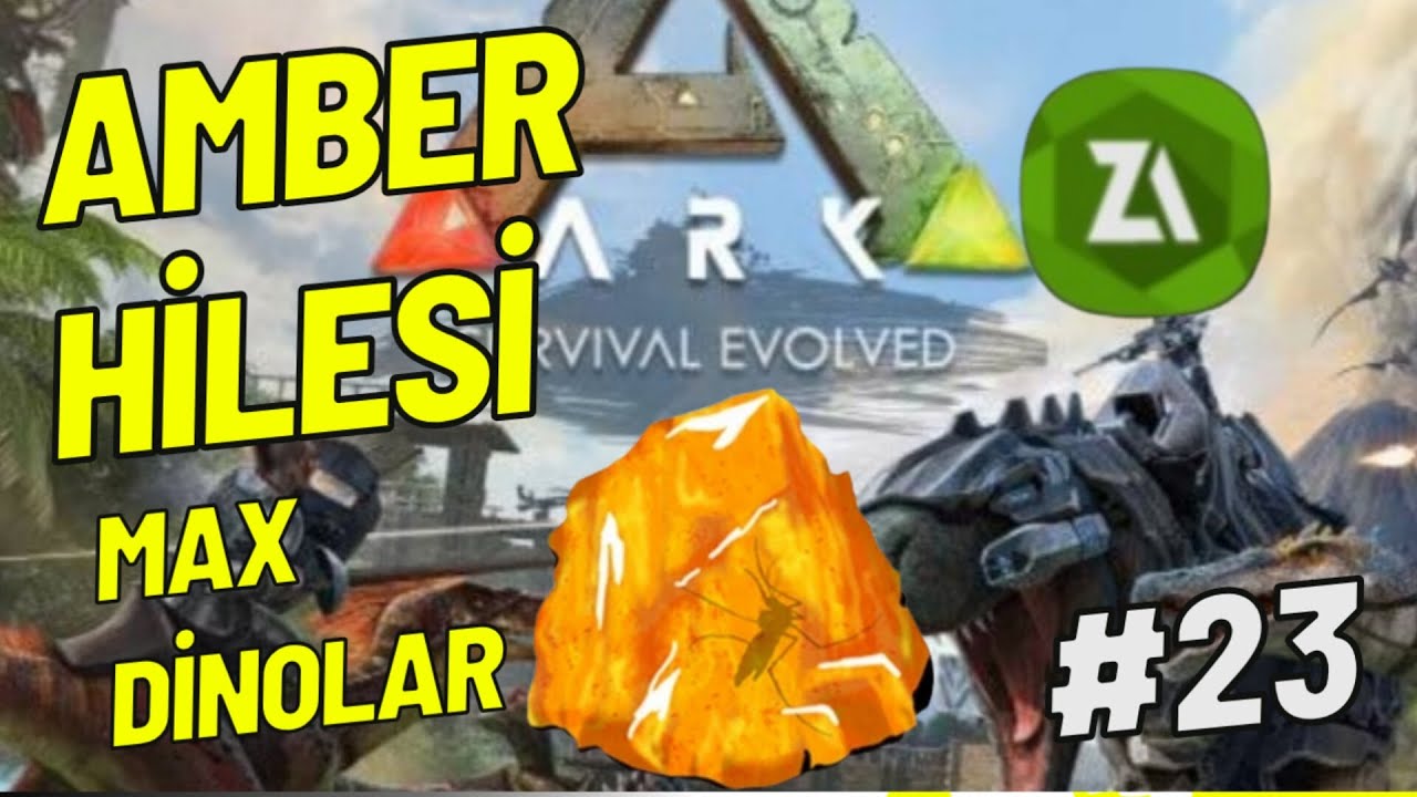 ARK SURVİVAL EVOLVET MOBİLE AMBER HİLESİ - YouTube