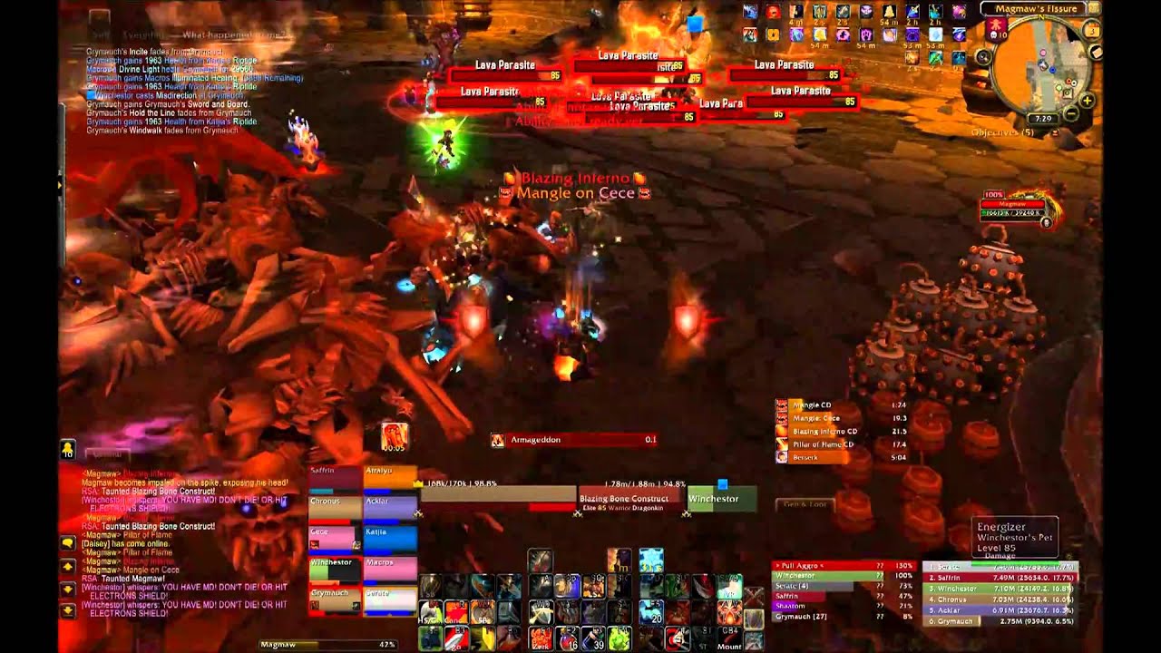 From Chaos vs Heroic Magmaw (10 man, Warrior Tank PoV) - YouTube