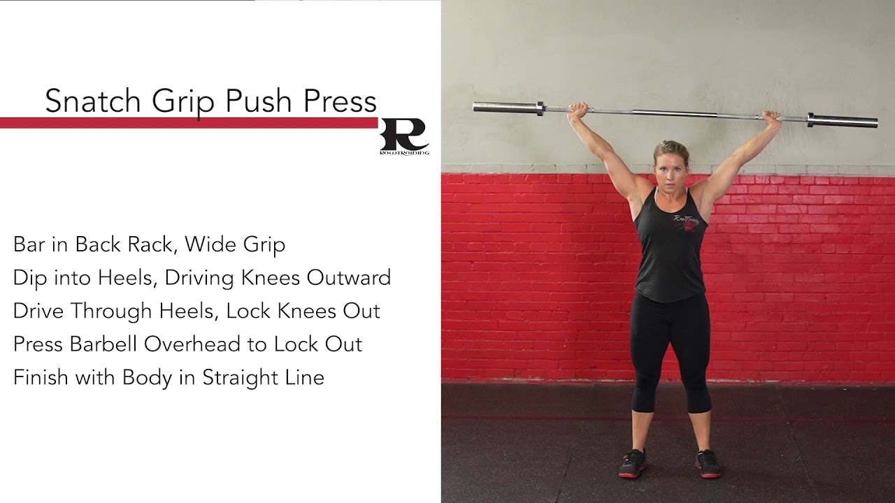Snatch Grip Push Press - YouTube