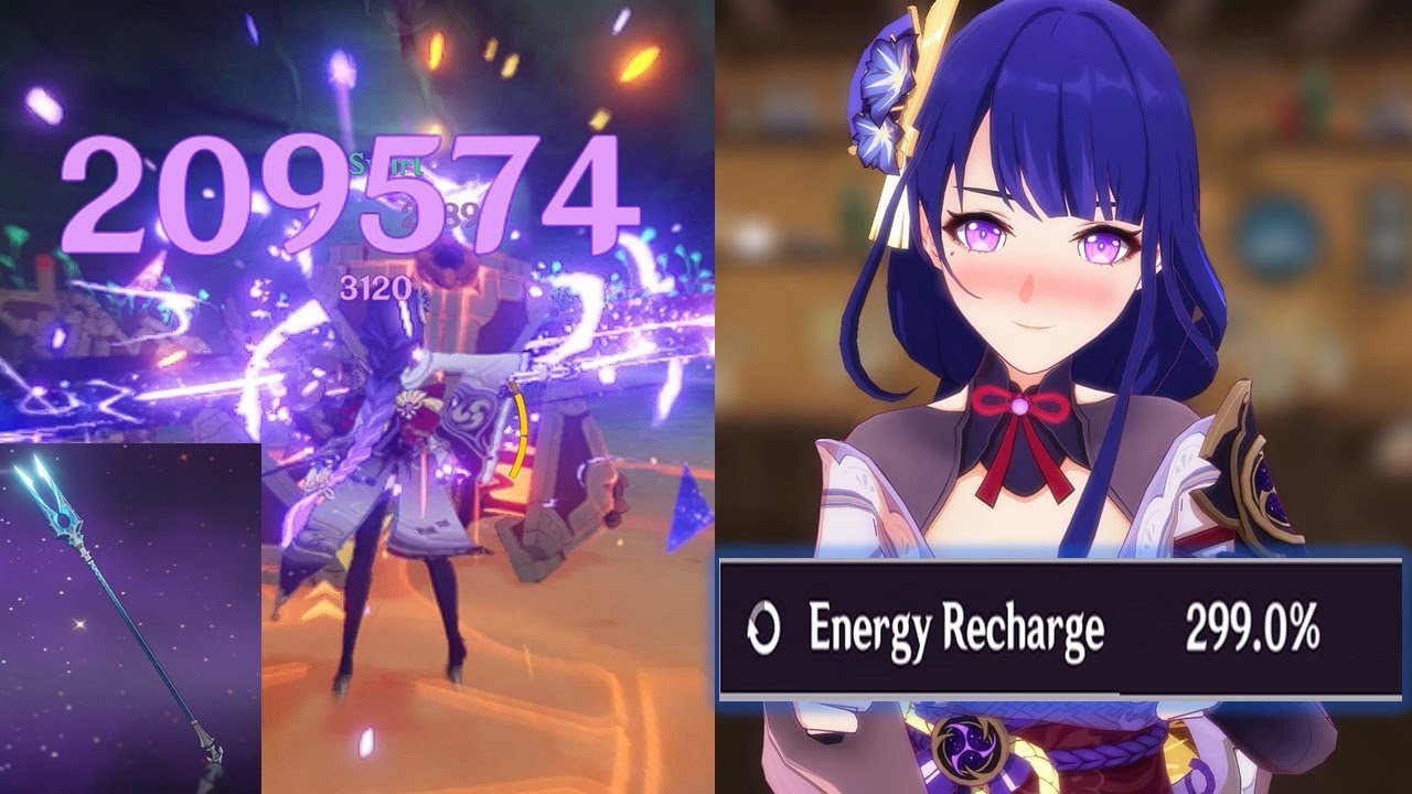 The Catch C0 Raiden Shogun 299% Energy Recharge - Genshin Impact - YouTube