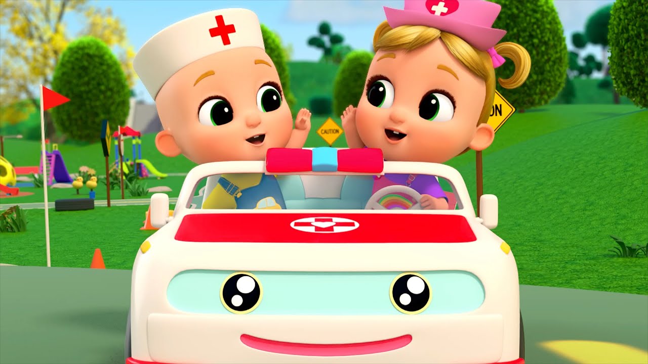 Wheels On The Bus | Ambulance Edition | Kids Cartoons and Nursery ...