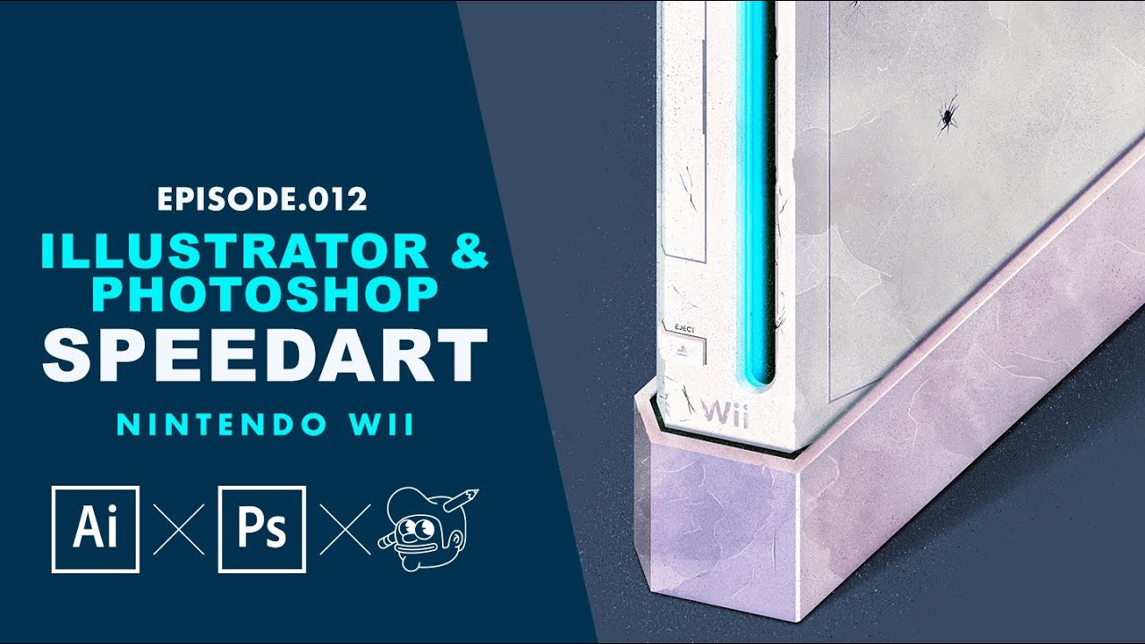 Nintendo Wii Speedart [Adobe Illustrator & Photoshop] - YouTube