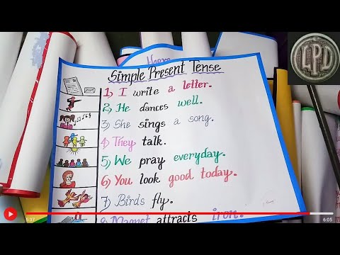 Chart work for B.ed English TLM Class 6 to 9 example pictures models ...