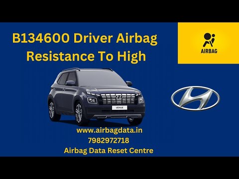 Hyundai Venue B134600 Driver Airbag Resistance To High ! Airbag Crash ...