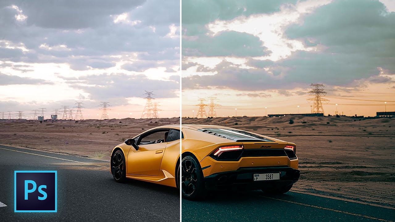 Learn how to edit Car Photos in 5 MINUTES! - Photoshop CC - YouTube