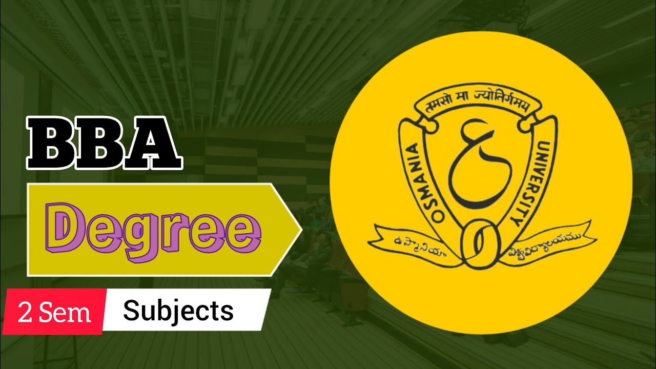 BBA 2nd Sem Subjects Degree OU // Syllabus - YouTube