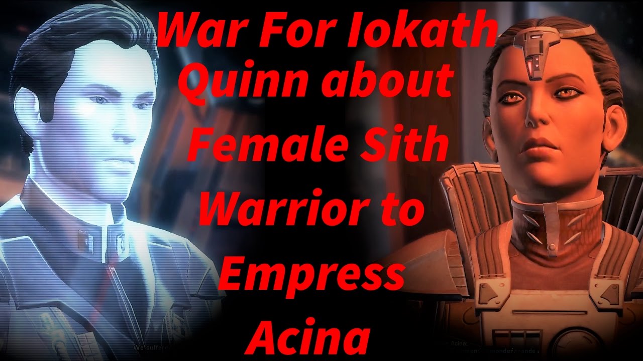 SWTOR War for Iokath - Malavai Quinn about Female Sith Warrior to ...