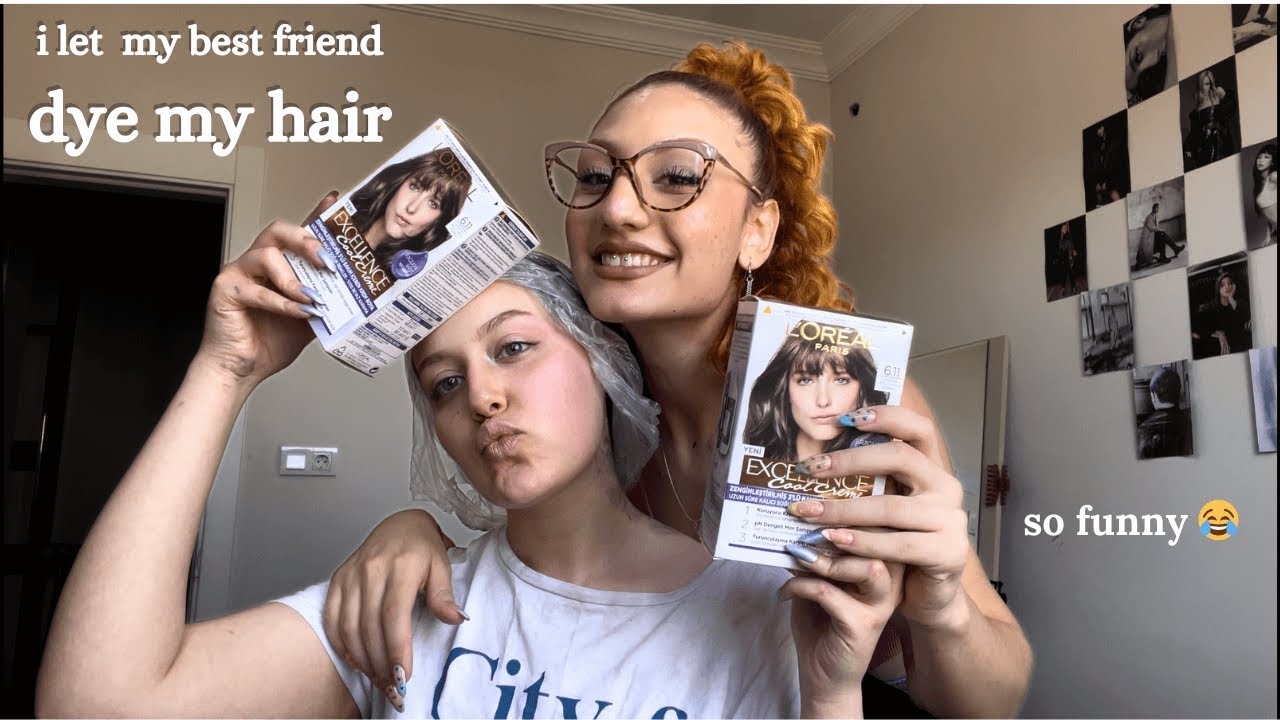 I LET MY BEST FRIEND DYE MY HAIR... #diy #dyinghair #dying @BradMondo # ...