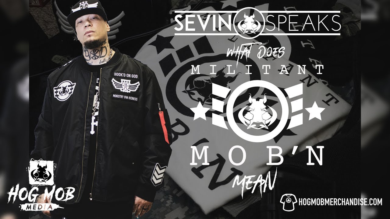 SEVIN SPEAKS - "MILITANT MOBN" meaning and merch - YouTube