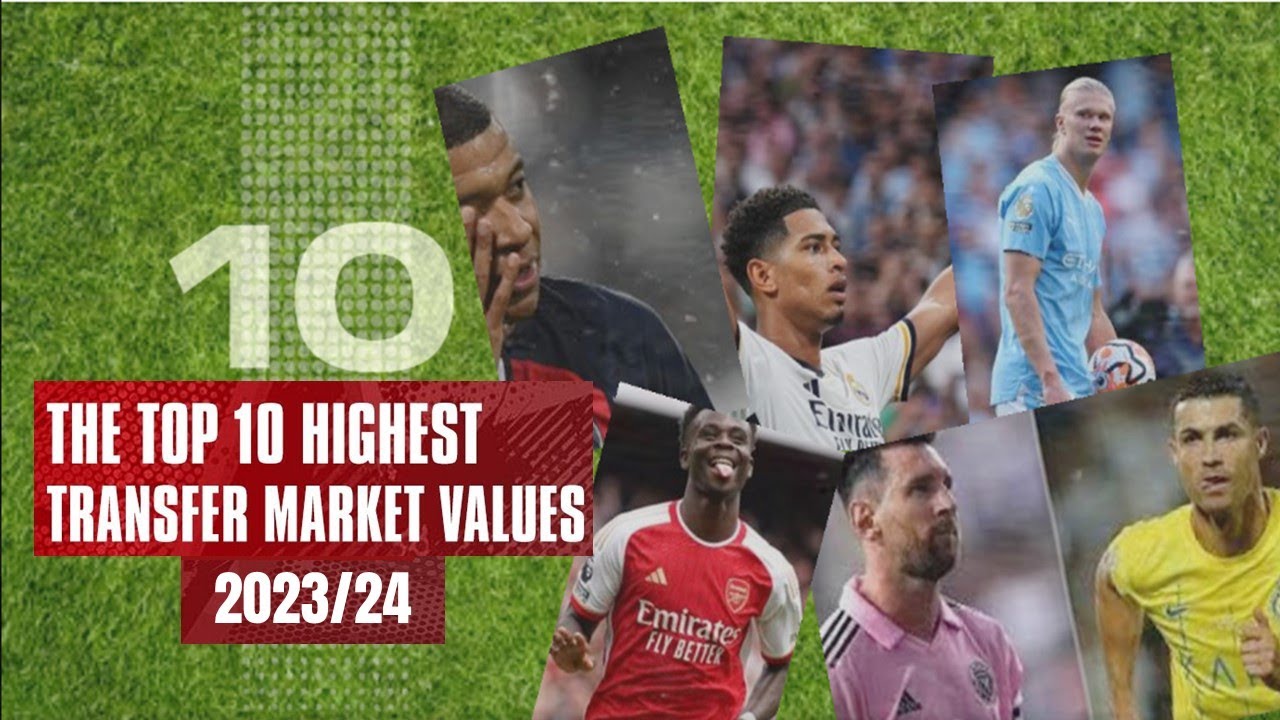 The Top 10 Highest Transfer Market Values - YouTube