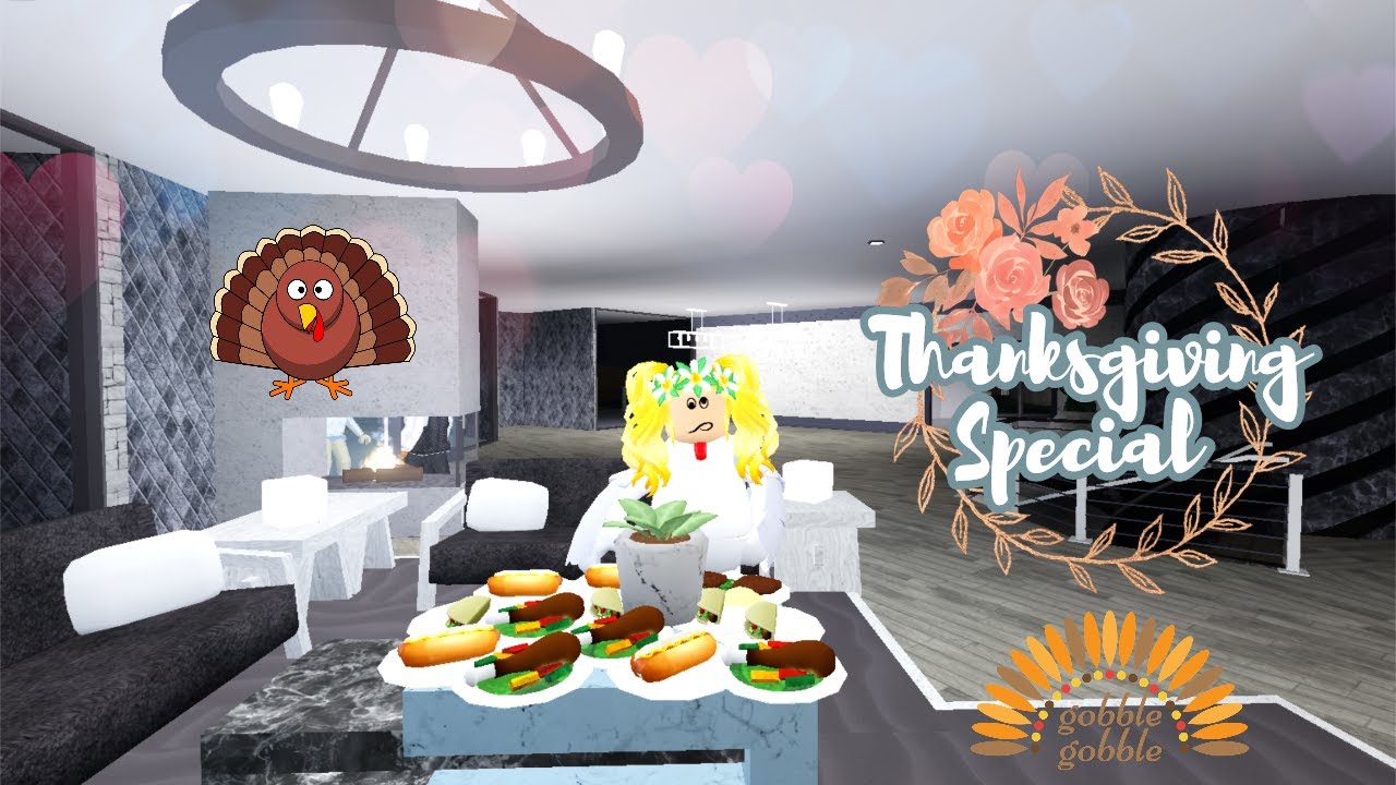 |Bloxburg| Thanksgiving Special! Giving Food To Fellow Peers (Roblox ...