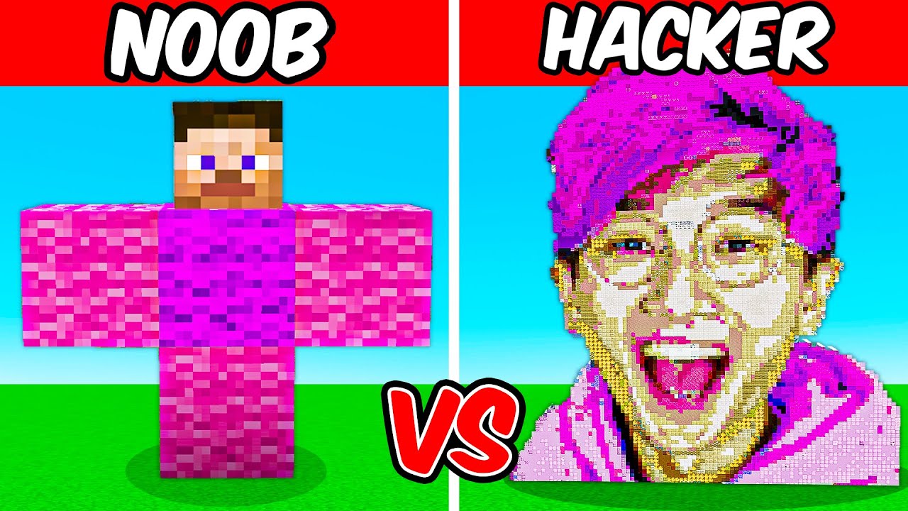 NOOB vs HACKER: LANKYBOX Build Challenge Minecraft - YouTube