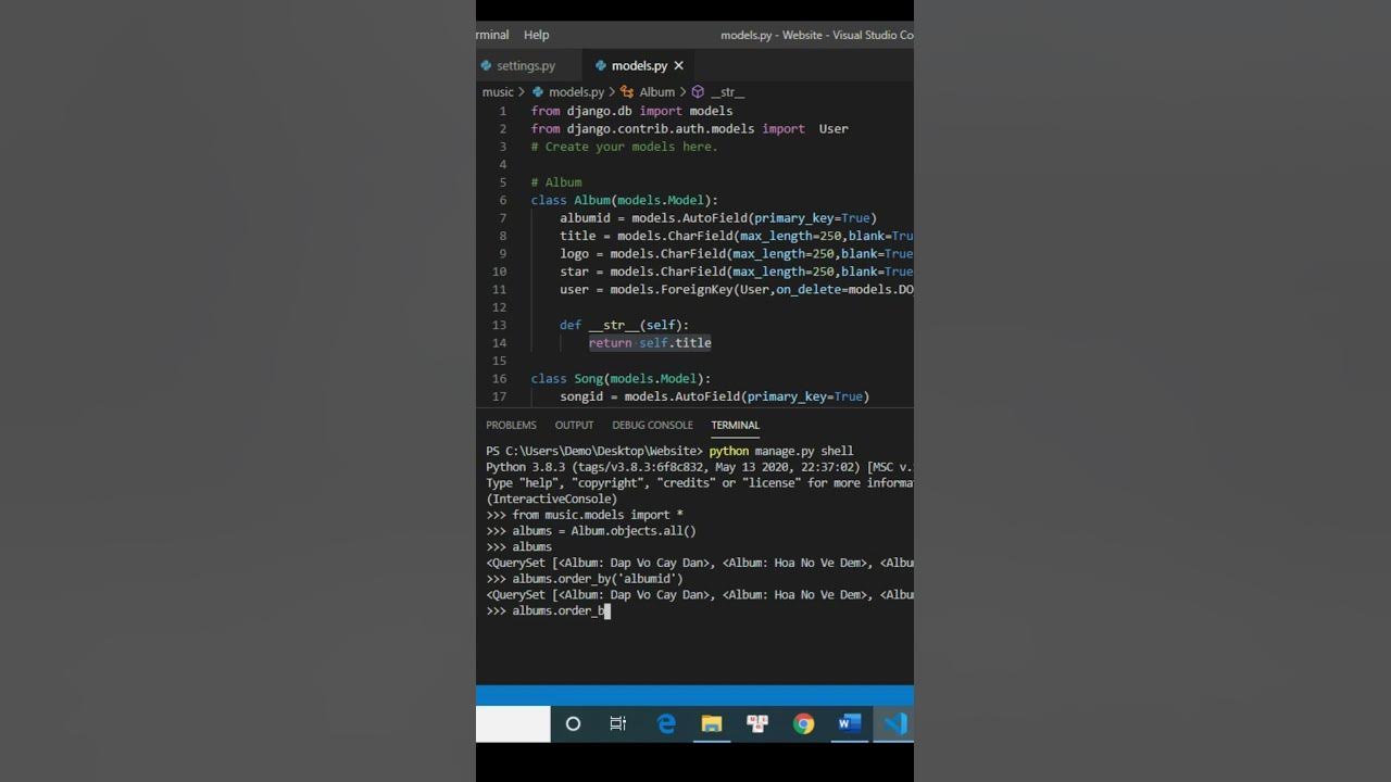 Django Tutorial: Order_by Method #django #python #makeiteasy #shorts - YouTube