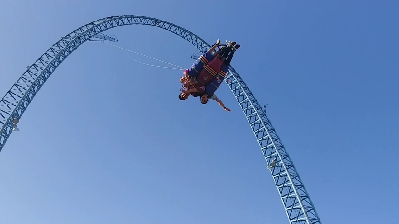Goosey takes on Dive Devil @ Six Flags Magic Mountain - YouTube
