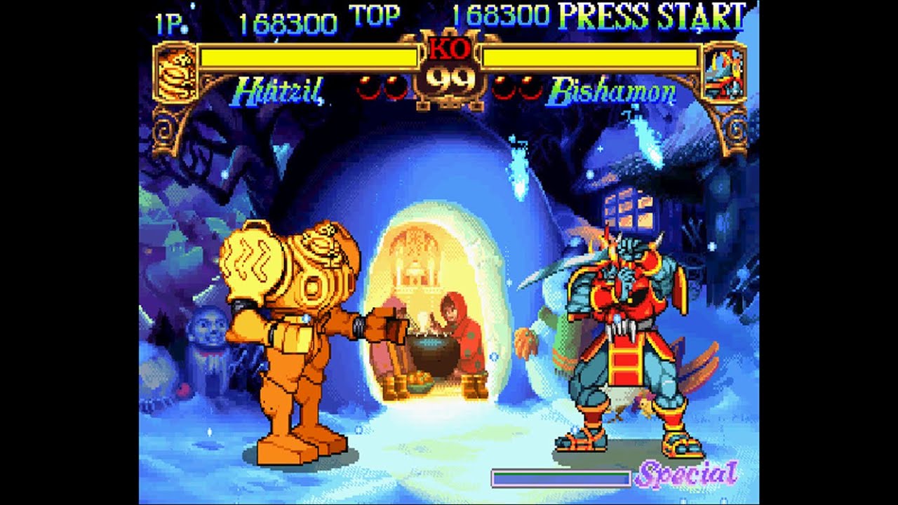 Darkstalkers [PS1] - play as Huitzil / Phobos - YouTube