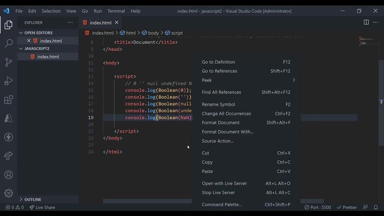 JS Truly Falsy - YouTube