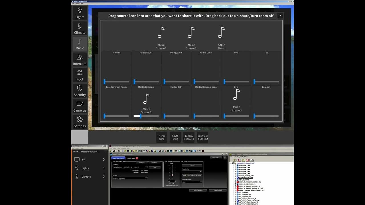 Custom Crestron Floor Plan Based User Interface - YouTube