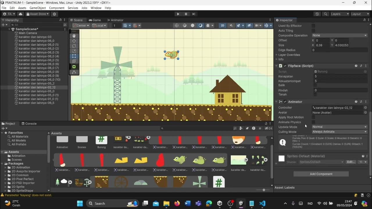 Membuat Animasi 2D Dengan Unity - YouTube