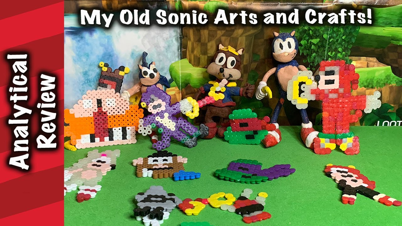 Blast From My Past: Homemade Sonic Figures and Bead Art - YouTube