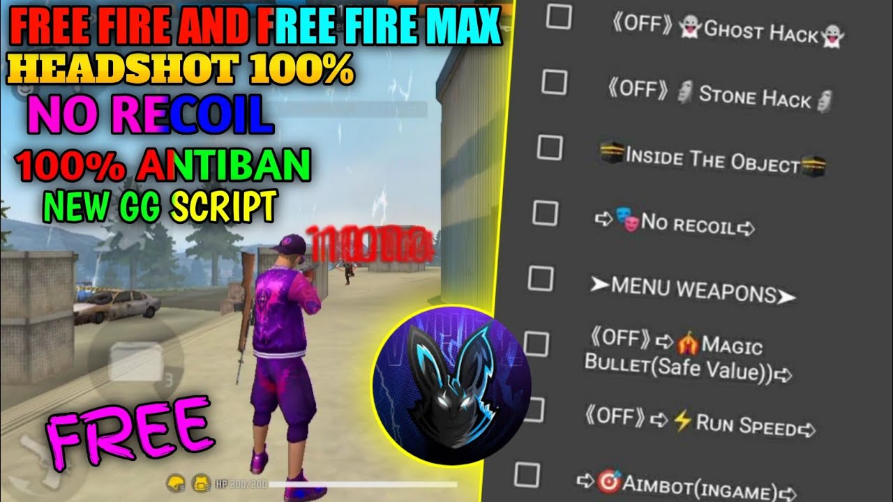 free fire auto headshot gg script today || ff & ff max gg script ...