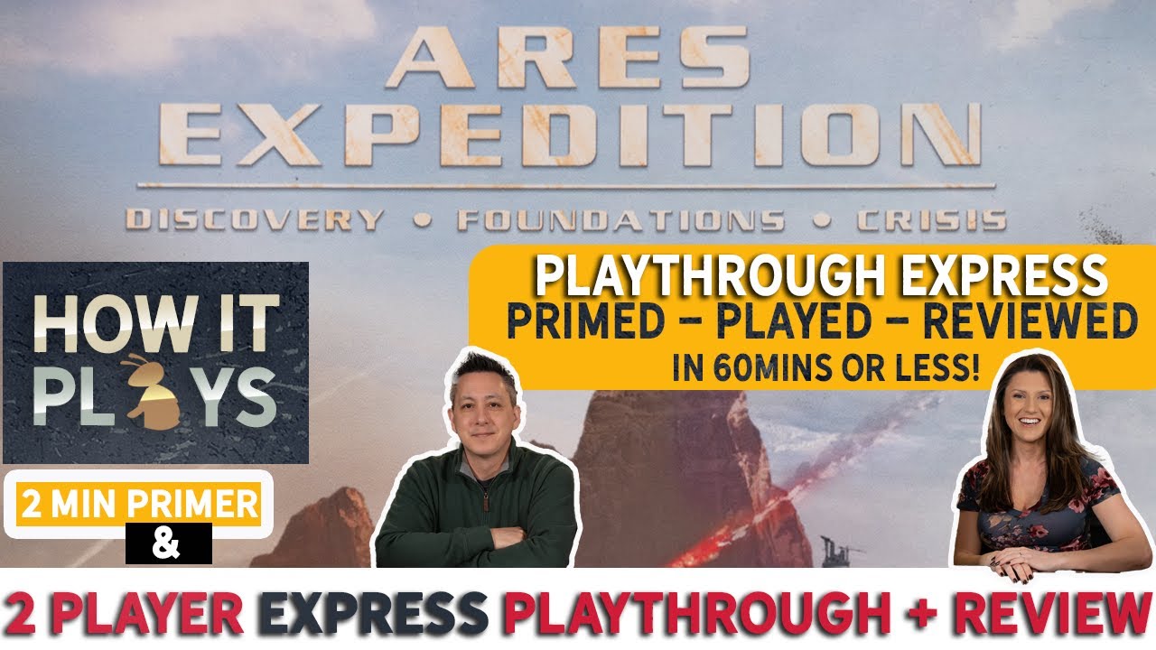 Terraforming Mars NEW Ares Expedition Expansion Board Game Playthrough ...