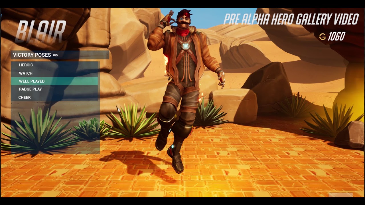 Pre alpha Hero Gallery video - Overwatch game ready character Fanart ...