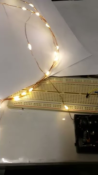 Hacking cheap led string lights for custom fader - YouTube