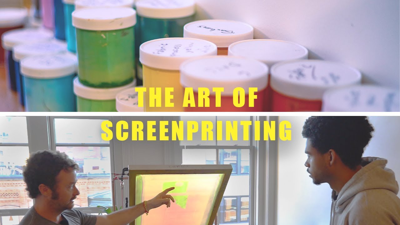 Learning how to SCREEN PRINT! | Studio Tour with LUMUKU - YouTube