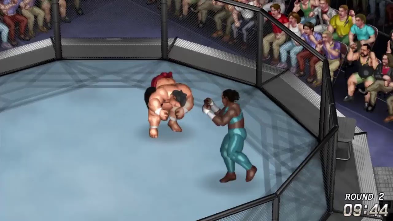 Fire Pro Wrestling World Intergender cage fight title match - YouTube