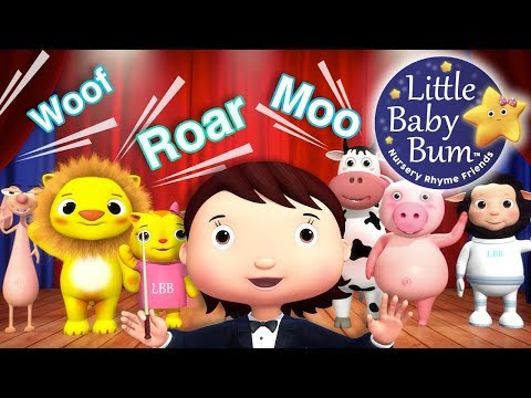 Animals Sounds Song | Nursery Rhymes for Babies by LittleBabyBum - ABCs and 123s