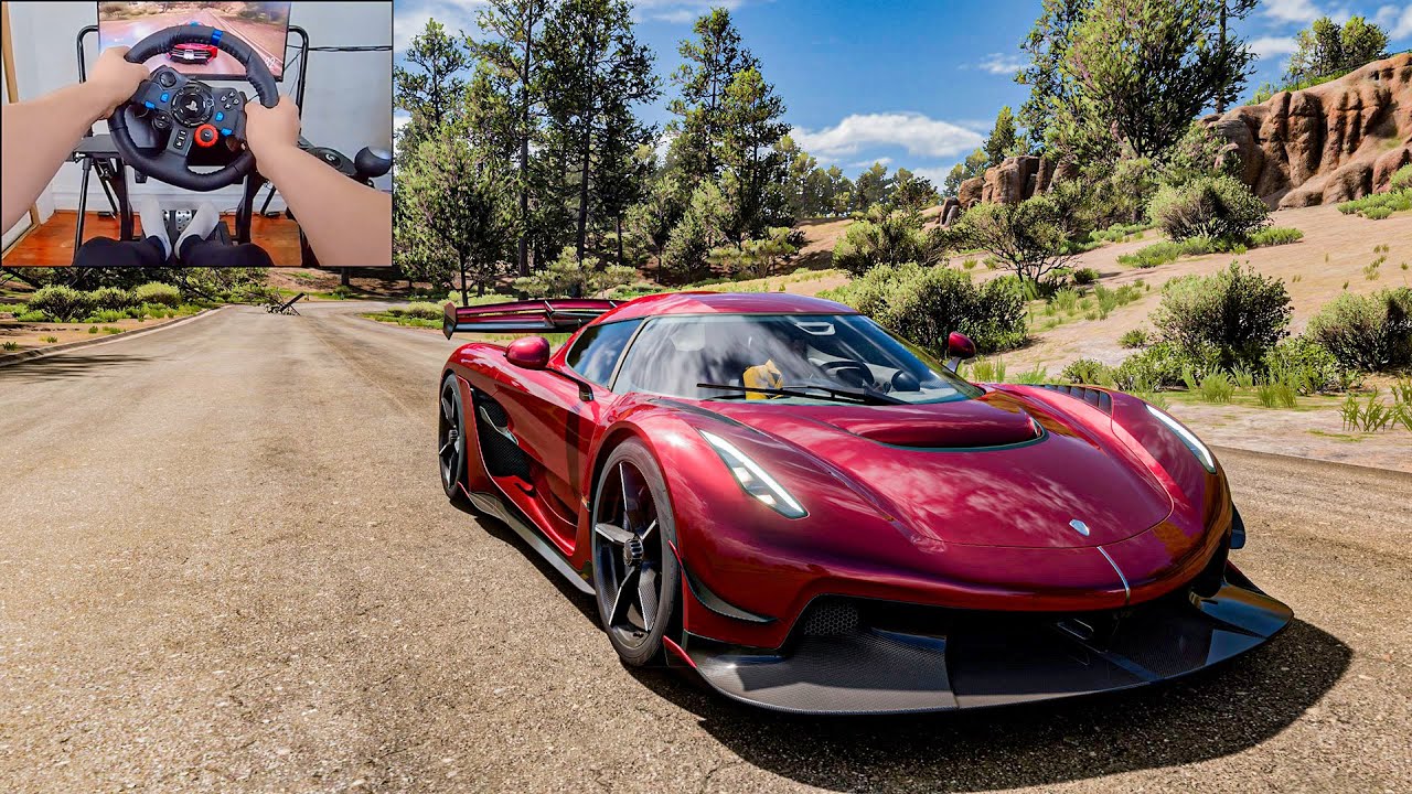 1,600HP Koenigsegg Jesko Test Drive With Logitech G29 Gameplay (Forza ...