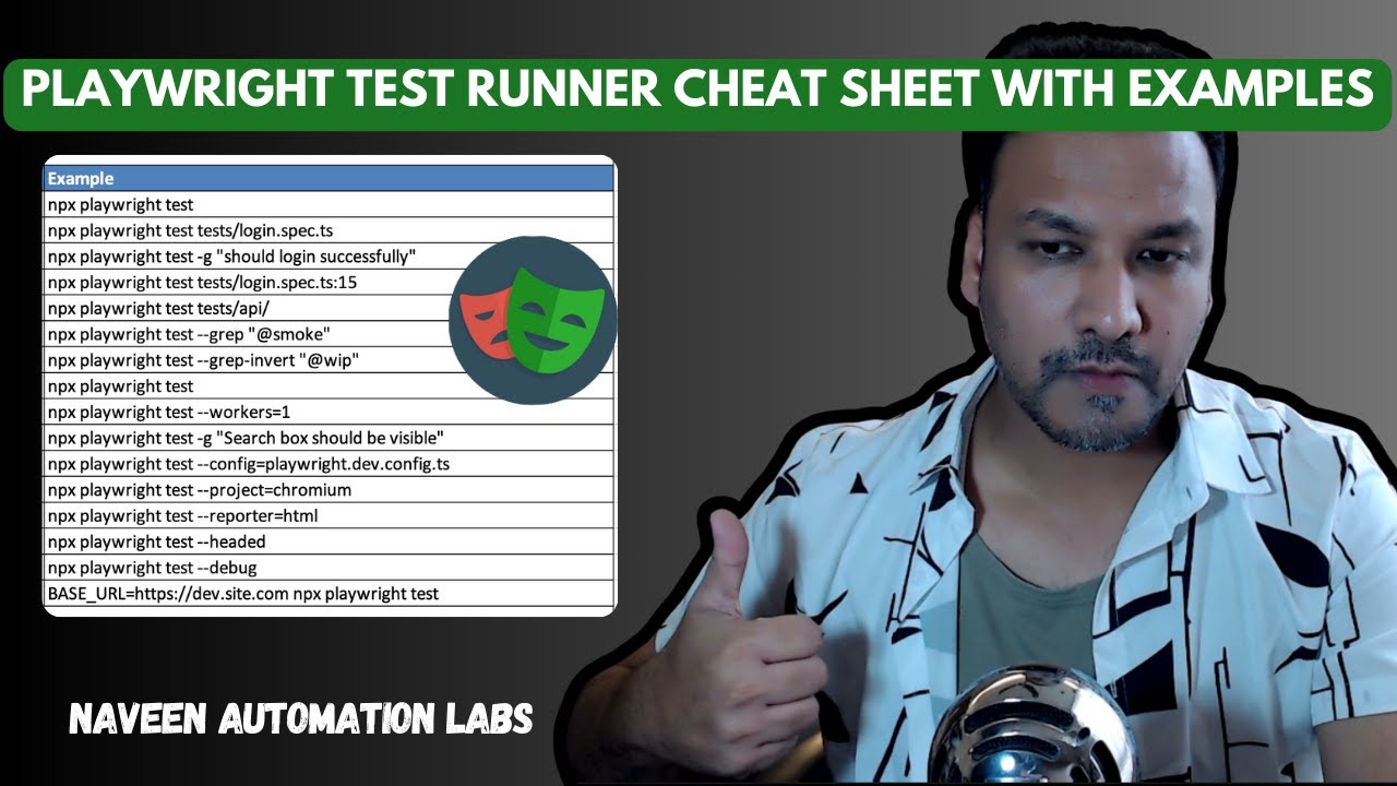 Playwright Test Runner Cheat Sheet with Examples | Quick Guide for ...