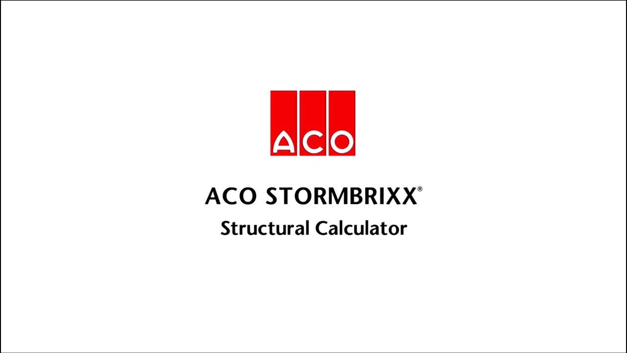Introducing ACO StormBrixx® Structural Calculator - YouTube