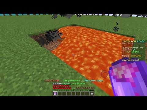 Unendlichen Lava Eimer leeren (Hypixel Skyblock - Minecraft) - YouTube