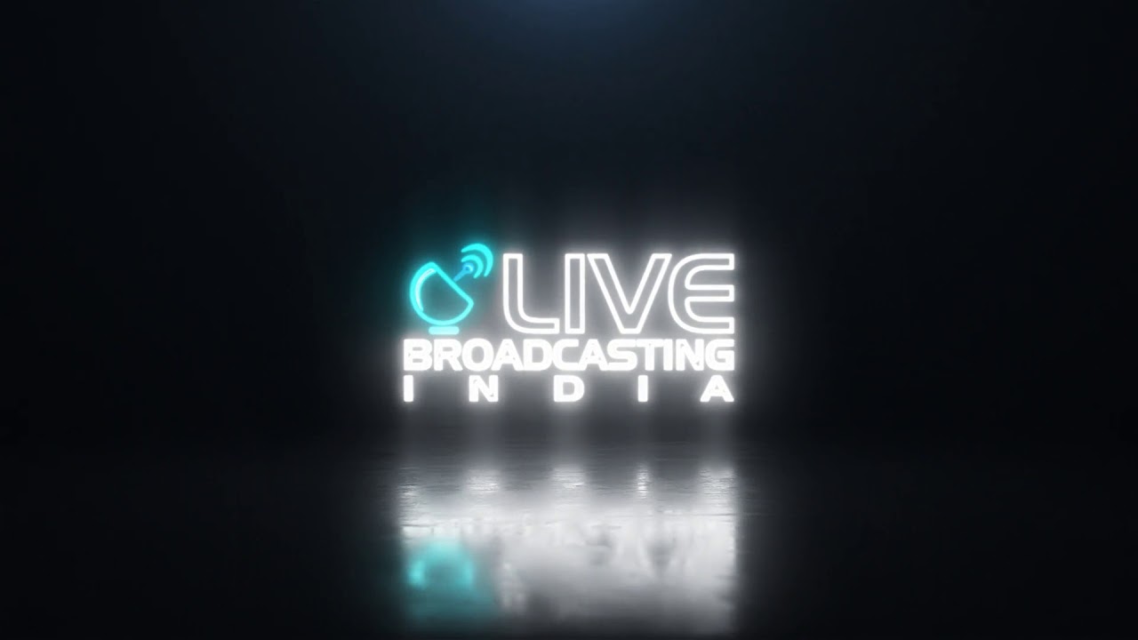Live Broadcasting India Neon Logo Animation - YouTube