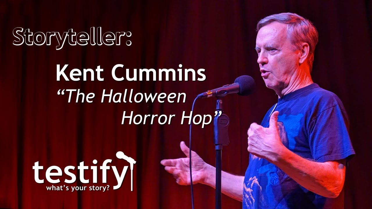 Storyteller Kent Cummins and his story, The Halloween Horror Hop - YouTube