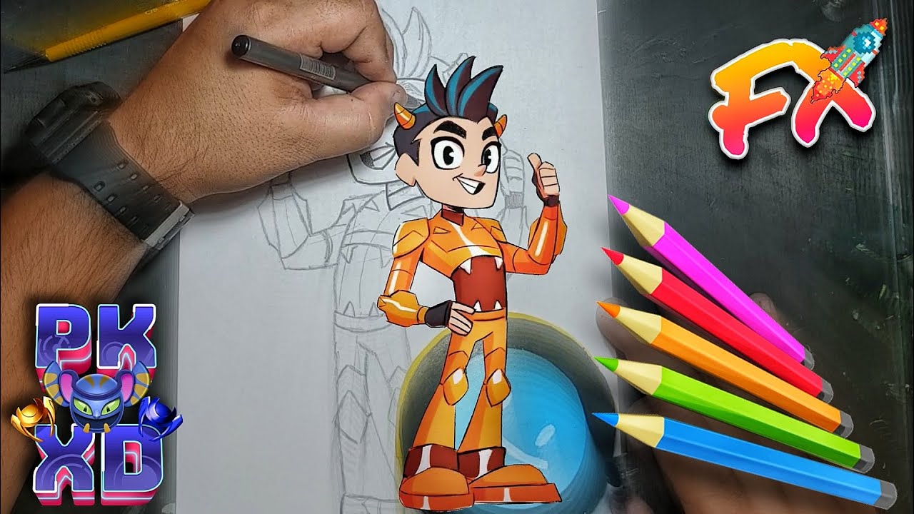 PK XD ARCHIVES - TEENAGE ADMIN DRAWING - YouTube