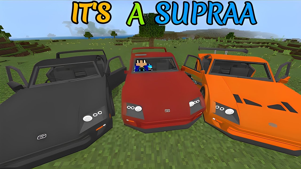 DRIVING DIFFRENT SUPRA'S IN MINECRAFT - YouTube